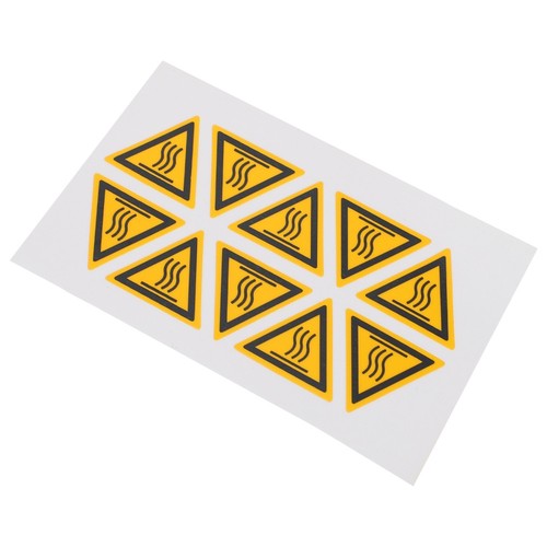 10 Pcs High Temperature Warning Label Caution Sticker Safety Labels ...