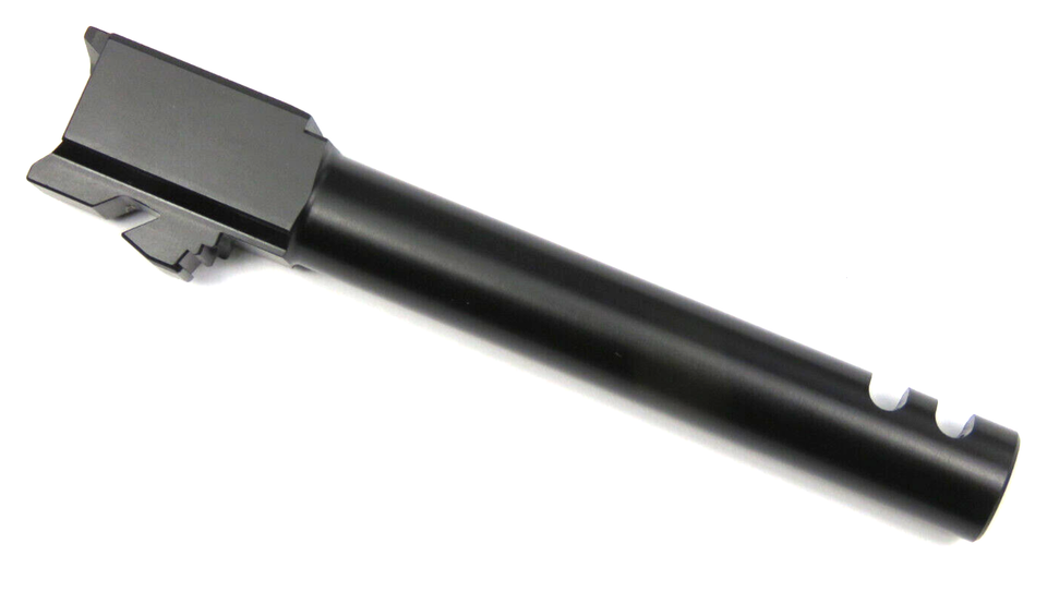 Factory New 9mm Black Stainless Barrel for Glock 19 G19 EXTENDED PORTED ...