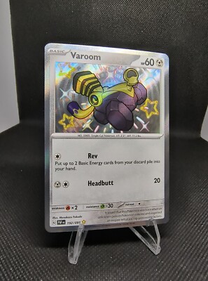 Pokémon TCG Varoom Scarlet & Violet: Paldean Fates 192/091 Holo Shiny ...