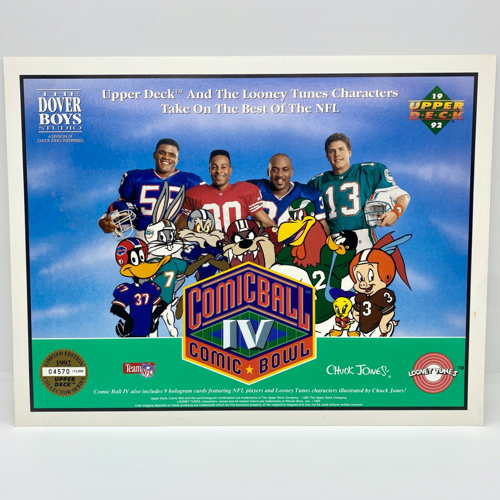 Upper Deck Comic Ball IV Comic Bowl 8.5x11 Promo sheet #4,570/15,000 ...