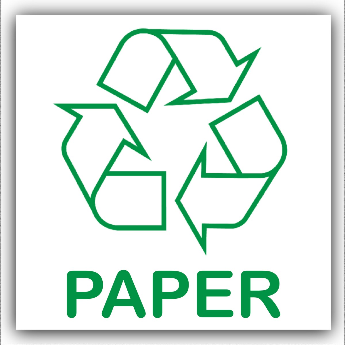 Paper Recycling Signs