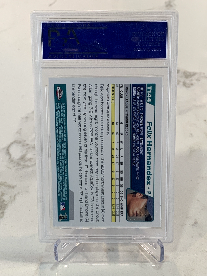 2004 Topps Chrome Traded #T144 Felix Hernandez Rookie RC PSA 10 | eBay