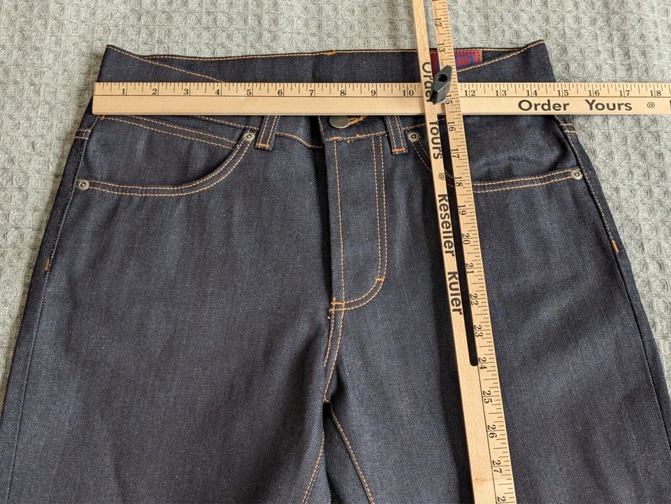 Goose Barnacle Jeans Men 29x32 Indigo GB Tapered Cut Slim Raw Denim ...