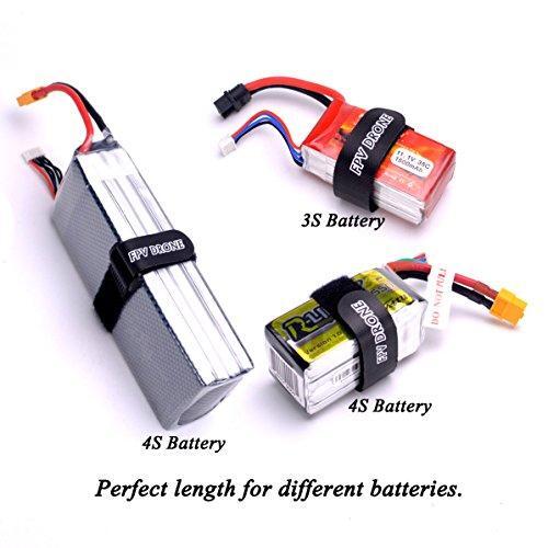 RC Lipo Battery Straps 20mmx250mm Non-Slip Rubberized Battery Tie Down ...