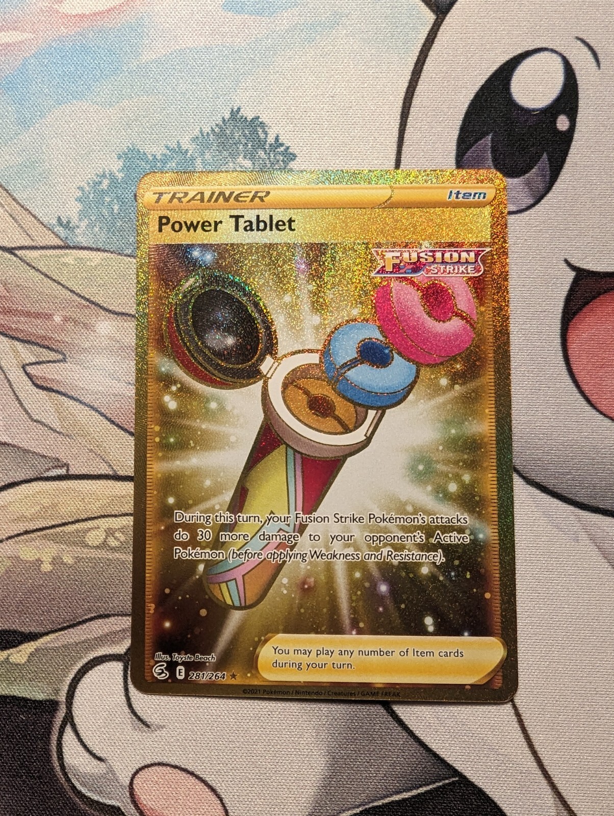 Pokémon TCG Power Tablet Fusion Strike 281/264 Holo Secret Rare | eBay
