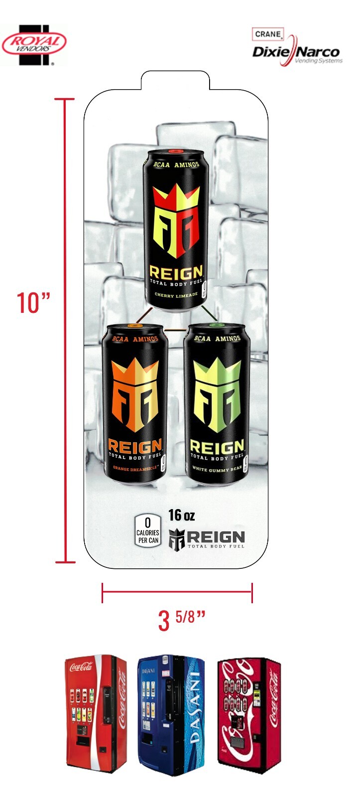 (2) Royal Vendors Chameleon Label - Reign Energy Drink Variety Pack ...