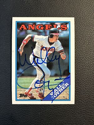 Wally Joyner Auto 1988 Topps Card #420 Beautiful Autograph Angels | eBay