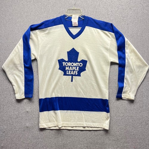 Vintage Toronto Maple Leafs Jersey CCM Logo White Blue Hockey NHL | eBay