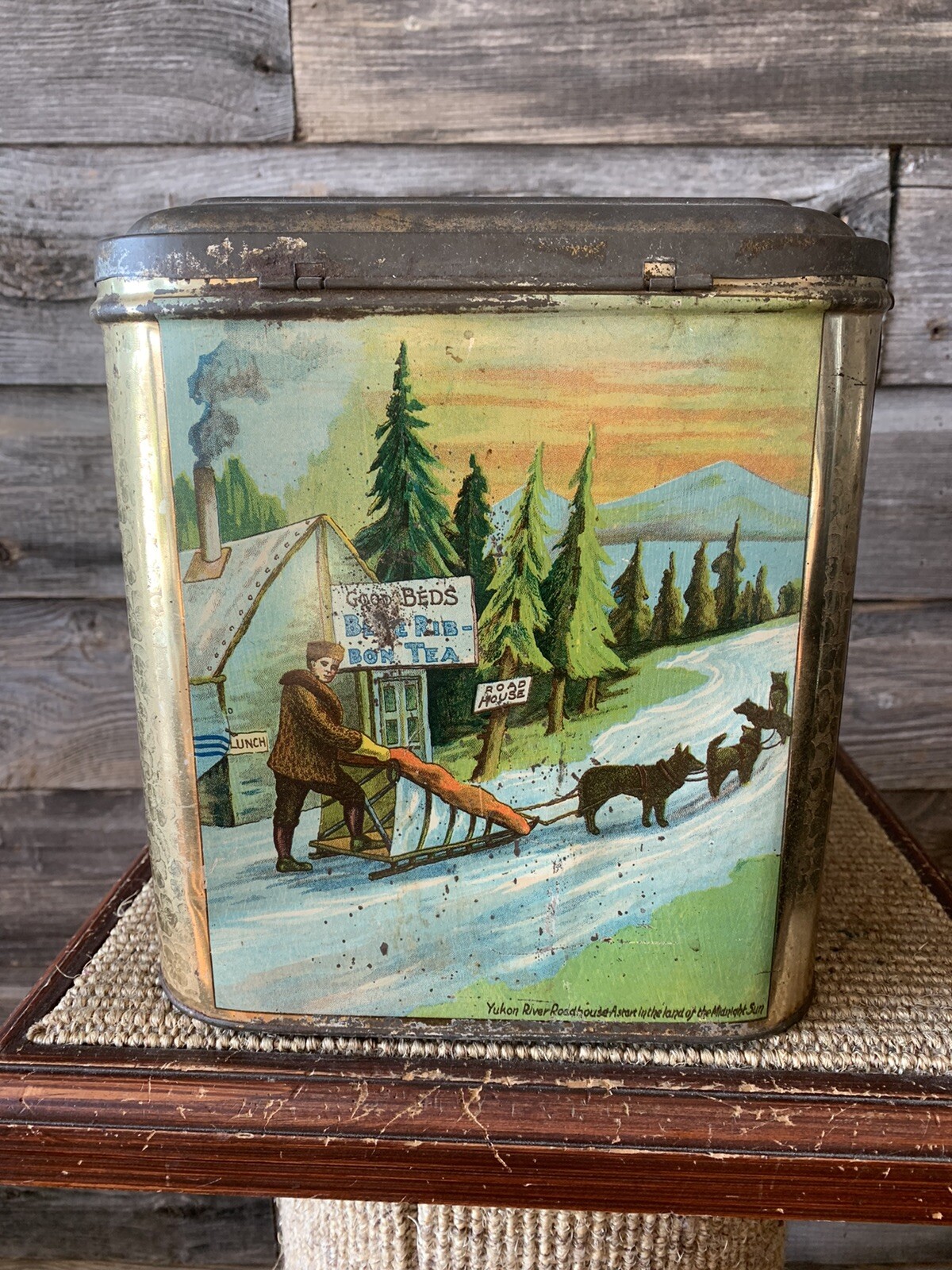 Vintage Blue Ribbon Tea Tin | eBay