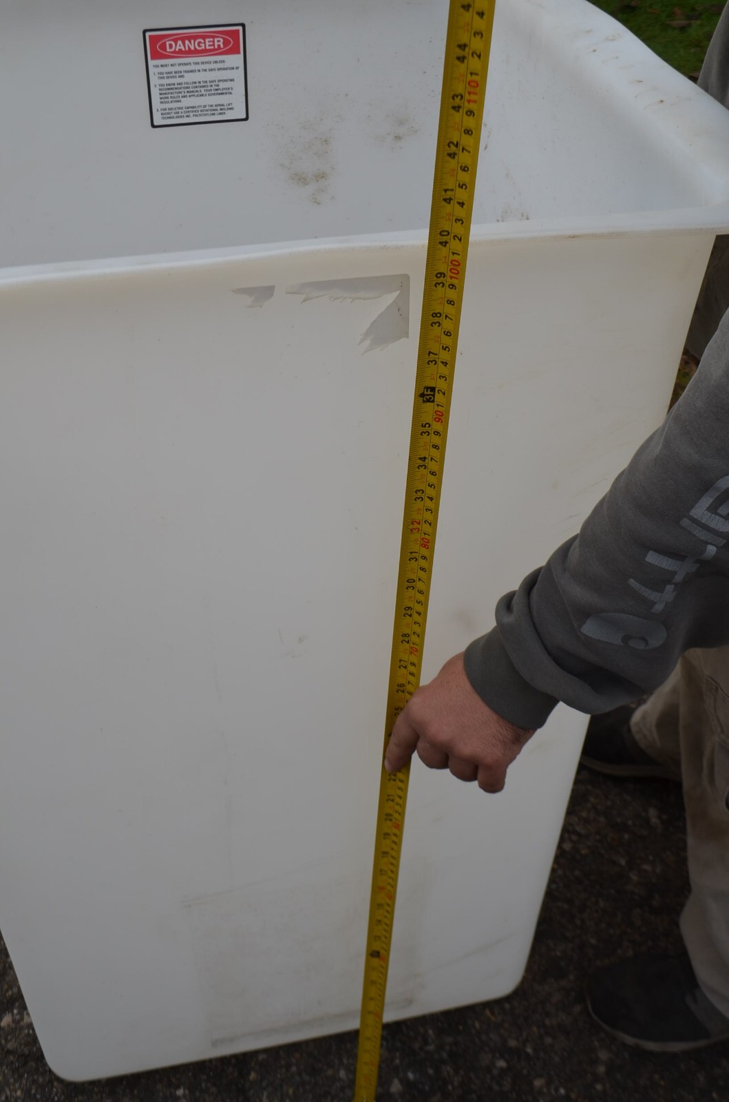 Aerial Boom Truck ONE Man Lift Utility Bucket Liner Insert freight ...