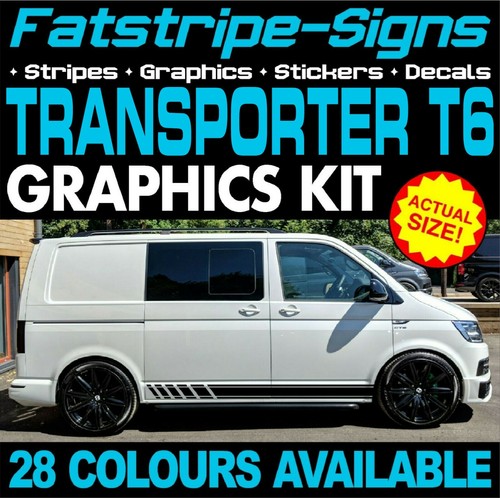 to fit VW TRANSPORTER T6 GRAPHICS STICKERS STRIPES DECALS DAY VAN ...