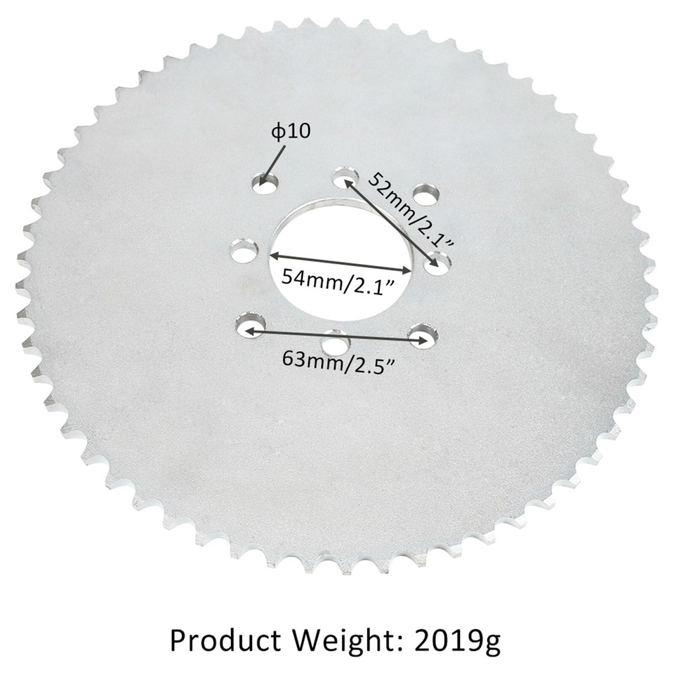 Mini Bike Go Kart #40/41/420 Chain 60 Tooth Sprocket Coleman CT200U ...