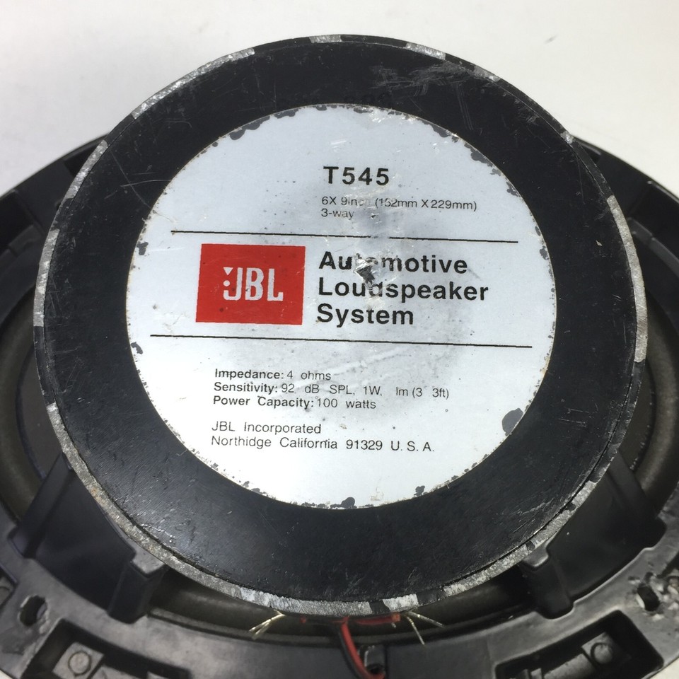 JBL T545 6"x9" 3-way AUTOMOTIVE LOUDSPEAKER USED | eBay