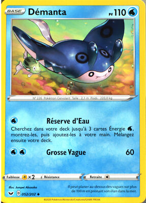 carte Pokémon 52/202 Demanta 110 PV EB01 - Epée et Bouclier 1 NEUF FR ...