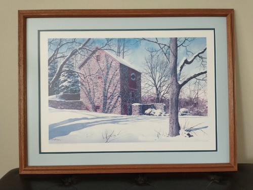 Richard Bollinger "Between Harvests", signed, numbered, framed print ...