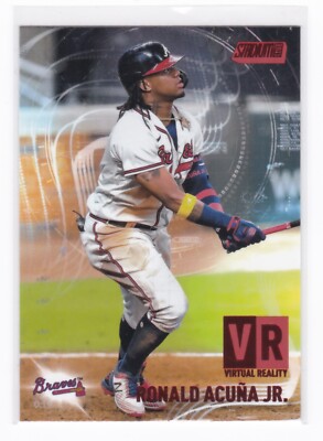 2021 Stadium Club Virtual Reality Red #VR7 Ronald Acuna Jr. Atlanta ...
