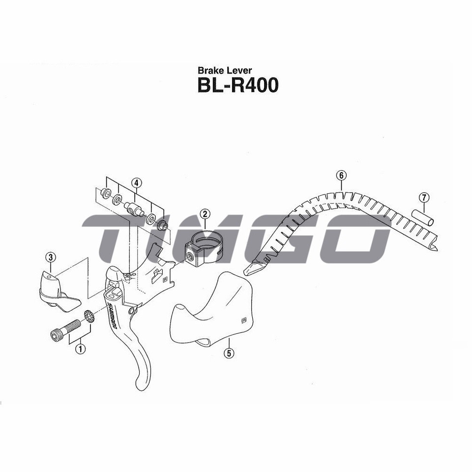 Shimano BL-1055 / BL-R400 Brake Lever Hoods Black Replacement Pair ...