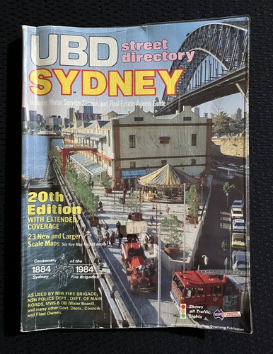 UBD Sydney - 1984 20th Edition - RARE Street Directory Maps Gregory's ...