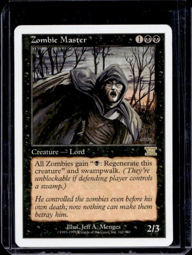 1995 Magic The Gathering Zombie Master #162/360 | eBay
