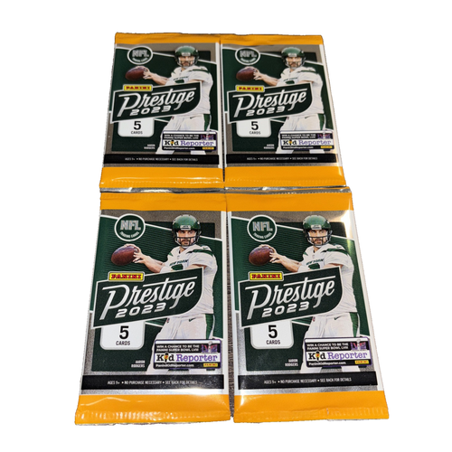 (4)2023 Panini Prestige Football-5 Card Packs-Factory Sealed-Free ...