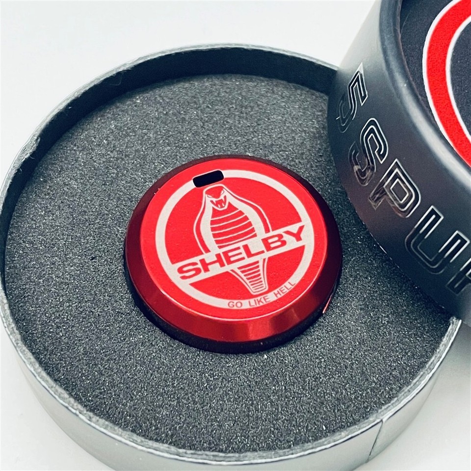 Shelby Cobra Logo Billet Aluminum Start Button For *Most 2018-2023 Ford ...