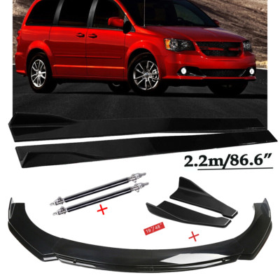 For Dodge Grand Caravan Front Bumper Lip Spoiler Side Skirts Rear Lip ...