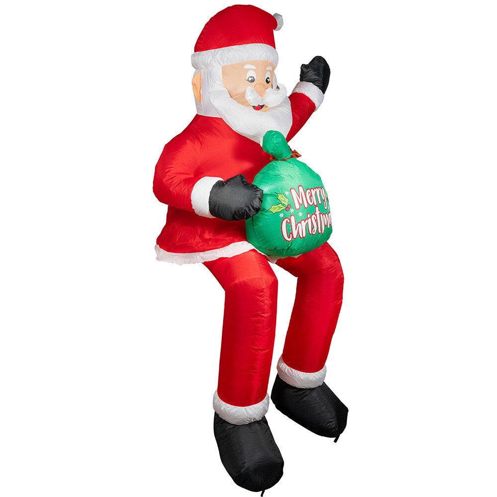 Santa Inflatable Outdoor RETRO JUMP 7 Ft Christmas Inflatables Hawaiian ...