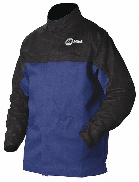 Miller Combo Cloth and Leather Welding Jacket Size 2xl 231084 for sale ...