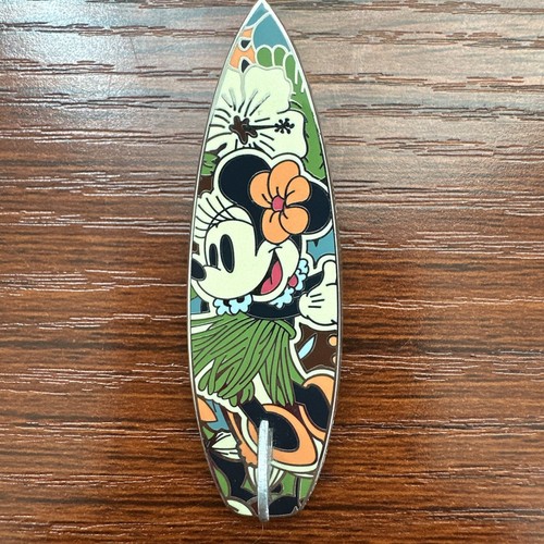2009 Disney Pin Trading Surfboard Hawaiian Minnie Mouse Surfer Girl ...