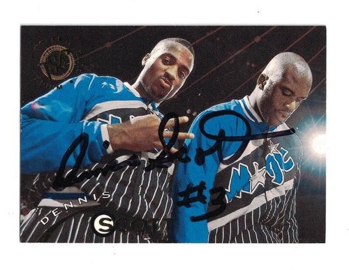 Dennis Scott Signed Autographed 1994-95 Topps Stadium Club Card Orlando ...