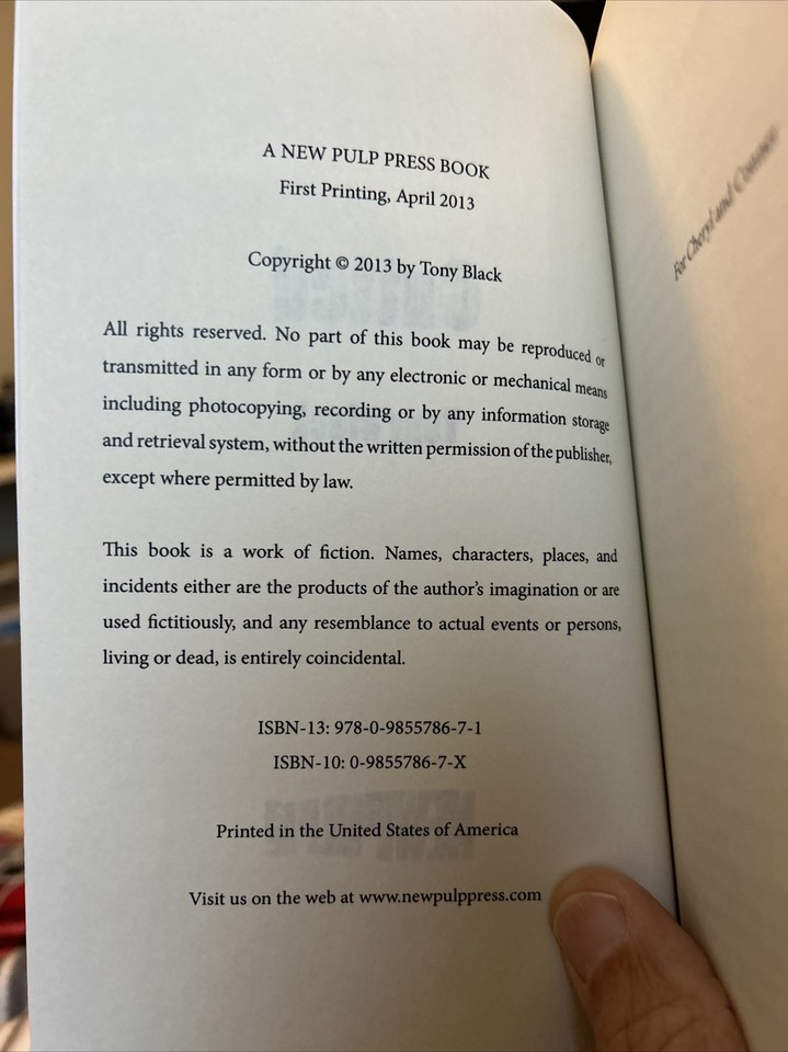 Gutted By Tony Black Gus Drury 2 New Pulp Press 1st Edition ...