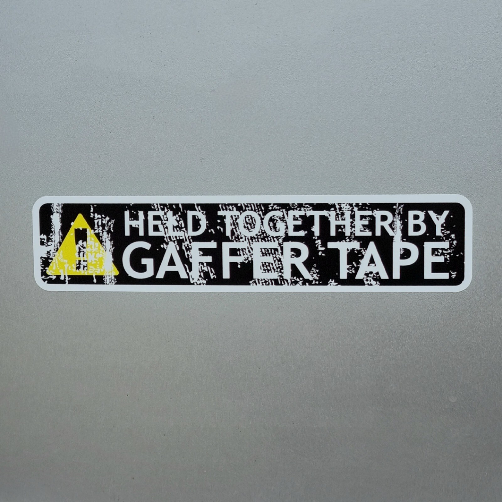 Distressed Funny Held Together By Gaffer Tape Vinyl Sticker For Car Van ...