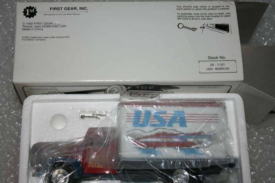 First Gear 1/34 Scale 1951 Ford F-6 Dry Goods Van USA Bobsled 28-1151 ...
