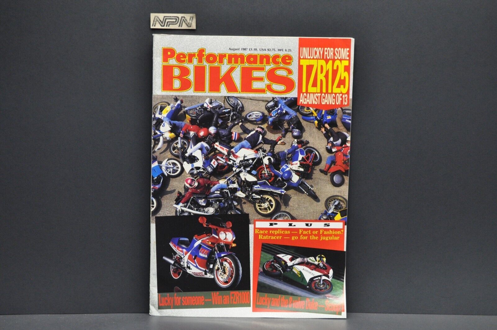Vintage Performance Bikes Magazine August 1987 TZR125 Honda FZR1000 ...