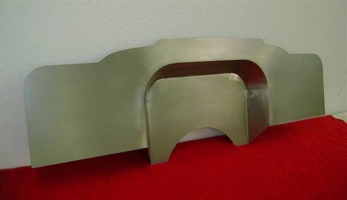 1957 Chevy 4" Recessed Smoothie Steel Firewall | Silver | Front | Deal