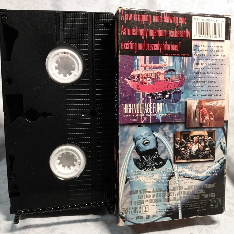 The Fifth Element VHS 1997 Bruce Willis Glossy Cover | eBay