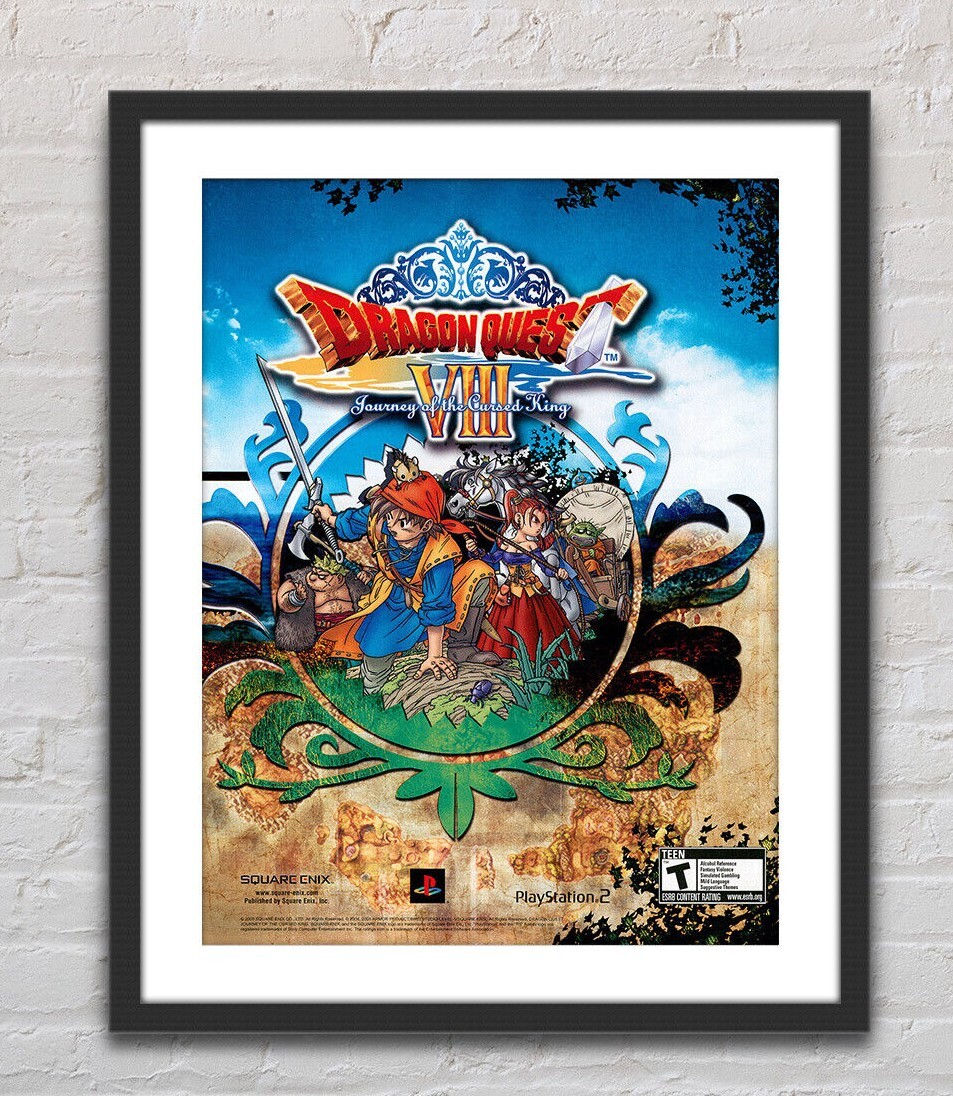 Dragon Quest VIII Journey Of Cursed King PS2 Glossy Promo Poster ...