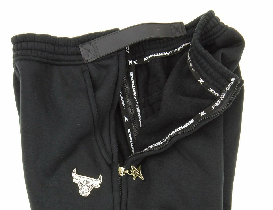 Zipway NBA Men's Chicago Bulls Gold Accent Track Pants, Black | eBay