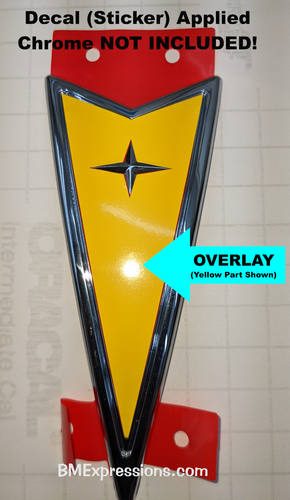 Pontiac Vibe 2005 - 2008 Front Emblem Logo OVERLAY Vinyl Decal Pick ...