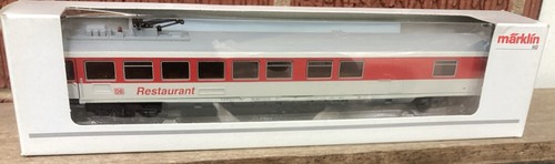 Märklin HO 42971 LIGHTS DB RED GREY EXPRESS Restaurant Car 3 Rail NIB ...