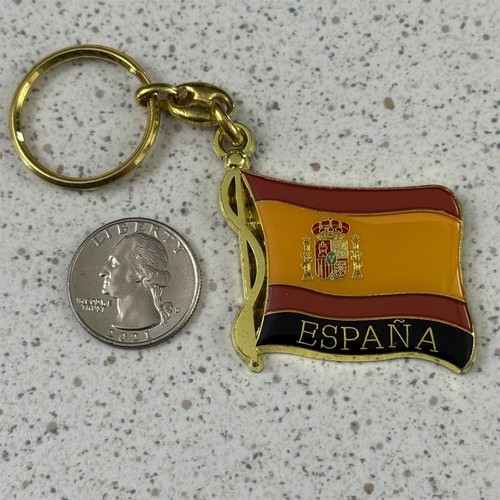 Espana Spain Country Flag Metal Travel Souvenir Keychain Key Ring ...