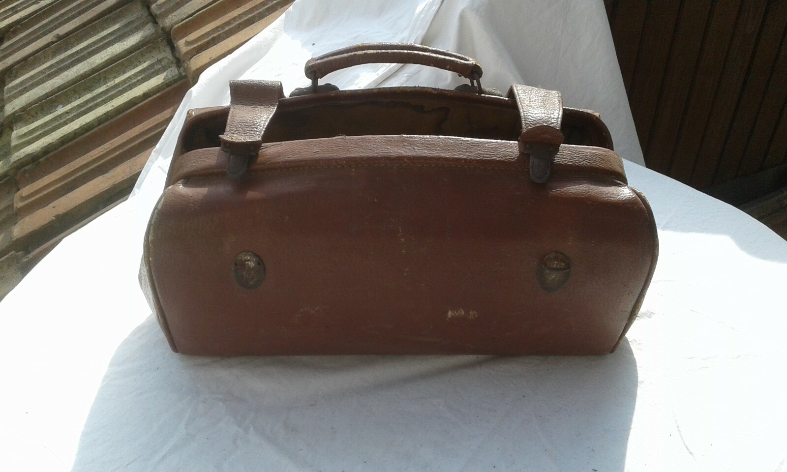 Vintage Antique Old Doctor First Aid Medical Brown Leather Bag | eBay