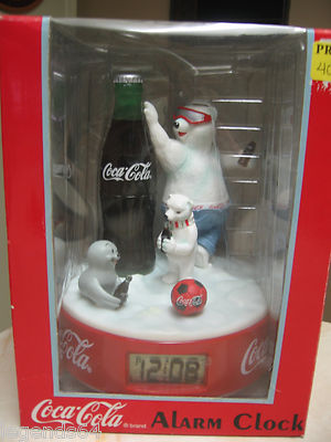 COCA COLA ALARM CLOCK WITH POLAR BEARS AND SEAL - NIB | eBay