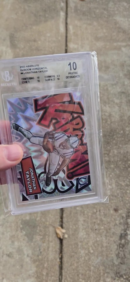 2022 Panini Absolute RC Kaboom Horizontal Jonathan Taylor #KH4 POP 1 ...