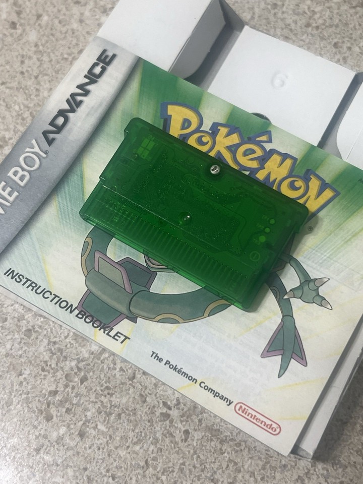 Pokemon Emerald Version GBA 2003 Nintendo Cartridge Authentic TESTED ...