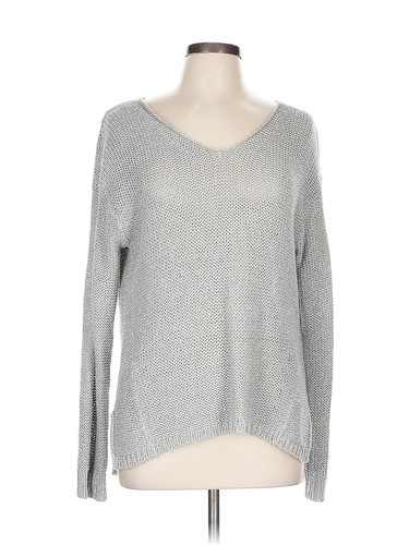 RD Style Women Silver Pullover Sweater L | eBay