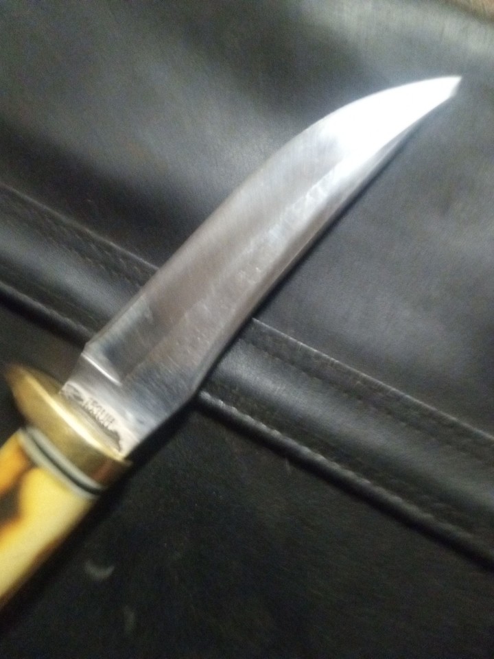 Vtg Schrade Super Sharp Uncle Henry 153UH Fixed 5" Blade Knife Great Shape! | eBay