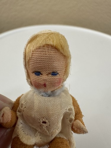 Very Rare 2” German Baby Erna Meyer Dollhouse Doll Poseable EUC | eBay