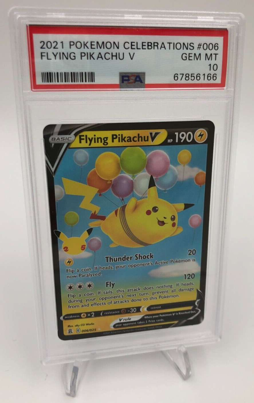 Flying Pikachu V 2021 Celebrations #006/025 Holo Price Guide - Sports ...