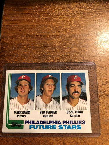 1982 Topps Baseball # 231 Phillies Future Stars Mark Davis Bob Dernier ...